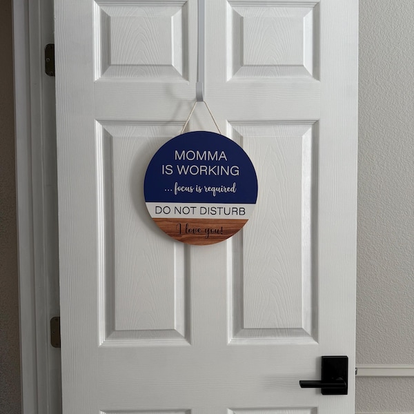 My Door is Always Open Except Right Now, Office Door Sign Hanger ...