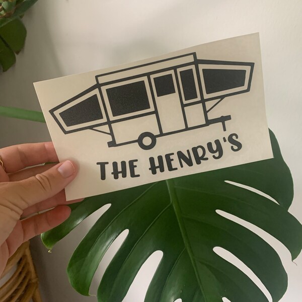 Pop up Camper Decal, Personalized Pop up Decal, Pop up Life Decal, Camp ...