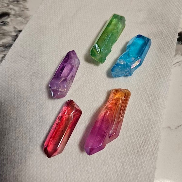 Blue Aura Quartz Point, Blue Angel Aura Quartz, Aqua Aura Quartz Point ...