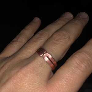 Textured Copper Band Rings Pure Copper Rings Arthritis Rings Gift Rings ...