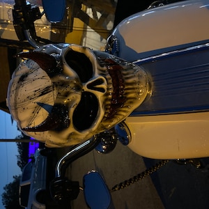 The Black Demon Skull Motorcycle Helmet Custom DOT and ECE Approved - Etsy