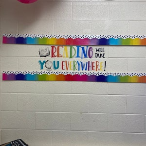 Reading Will Take You Everywhere Wall Decal Classroom Vinyl - Etsy