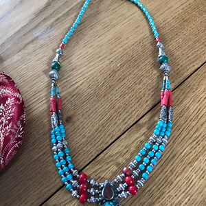 Colorful Beaded Necklace Collier femme Chunky Necklace for | Etsy