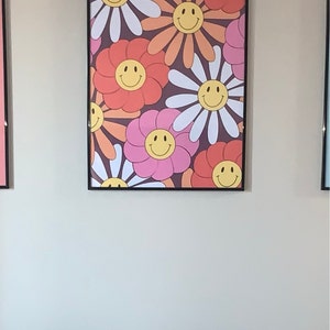 Retro Wall Art Geometric Print Groovy Print Wall Art - Etsy