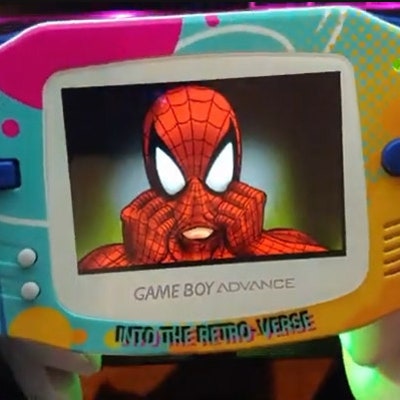 Nintendo Gameboy Advance SP Soft Touch the Great Wave IPSV5 3.0 Inch HD ...