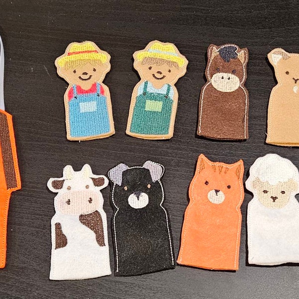 In the Hoop Fantasy Finger Puppets Pack of 9, Machine Embroidery ...