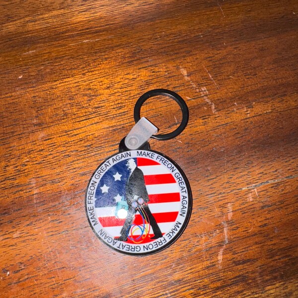Wood Make Freon Great Again Keychain - Etsy