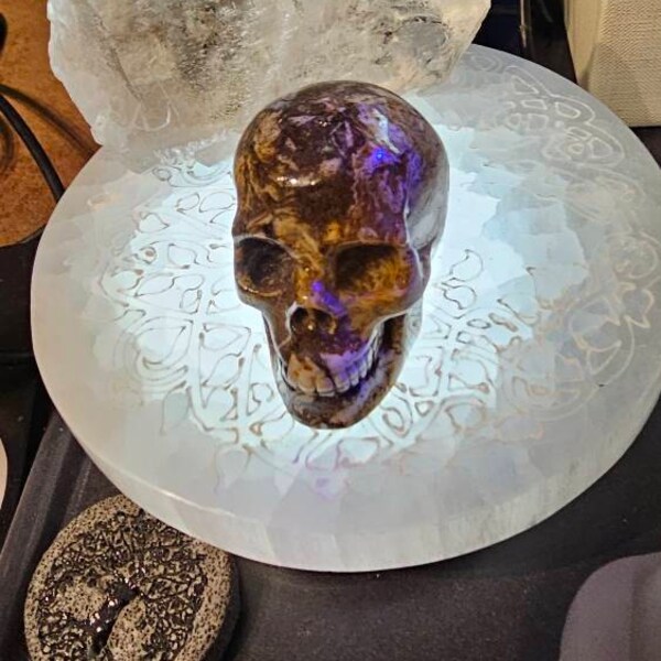 Skullis Crystal Skull, Five Poisons 5.2 Carnelian Carved Crystal Skull ...