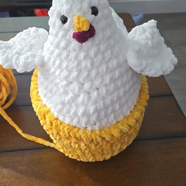 Plush Amigurumi Chicken Crochet Toy Pattern PDF, Stuffed Plush Easy ...