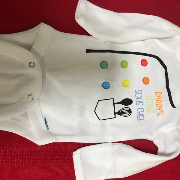 Little Chef Baby Onesie® Little Sous Chef Baby Bodysuit, Baby Chef ...