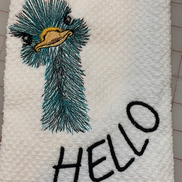 Machine Embroidery Designs Ostrich Birds Etsy