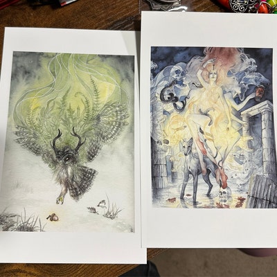 Brigid Watercolor Art Print, Goddess Art Print, Pagan Mythology Art ...