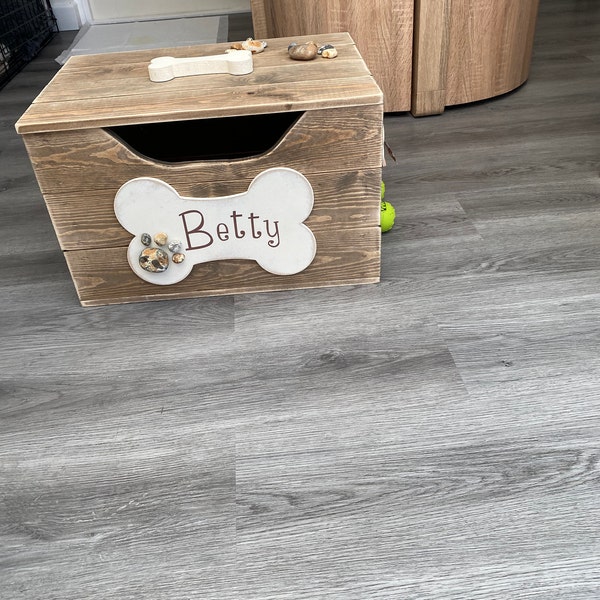 Wooden Doggy Toy Box - Handmade, Unique and Totally GORGEOUS! - Etsy