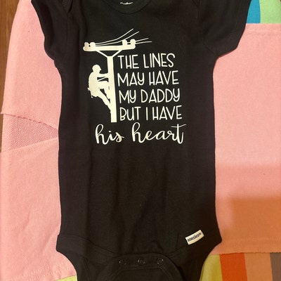 Lineman Baby Onesie®, Baby Shower Gift, Powerlines Onesie®, Power Grid ...