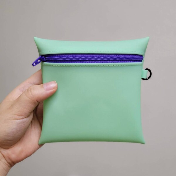 Clear Coin Pouch Holographic Glitter Stars, Black or White Zipper ...