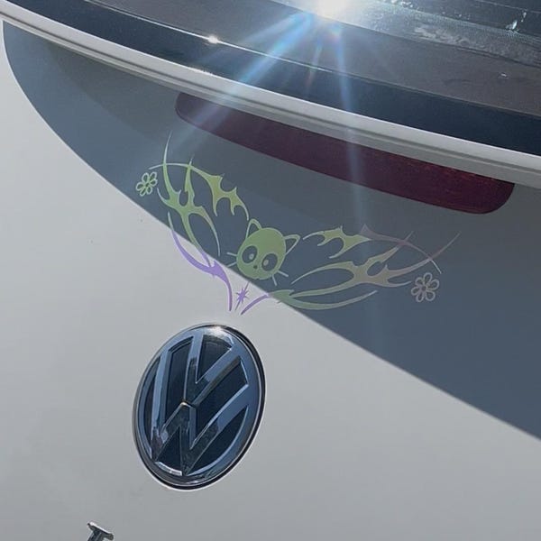 Kuro Cutie Tramp Stamp Decal | Cute Car Tramp Stamp | Cute Car Decal | Cute Car Sticker ...