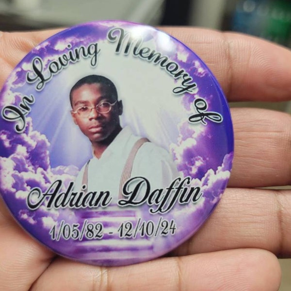 In Loving Memory of Rest in Peace 2 Inch Pin Back Buttons - Etsy