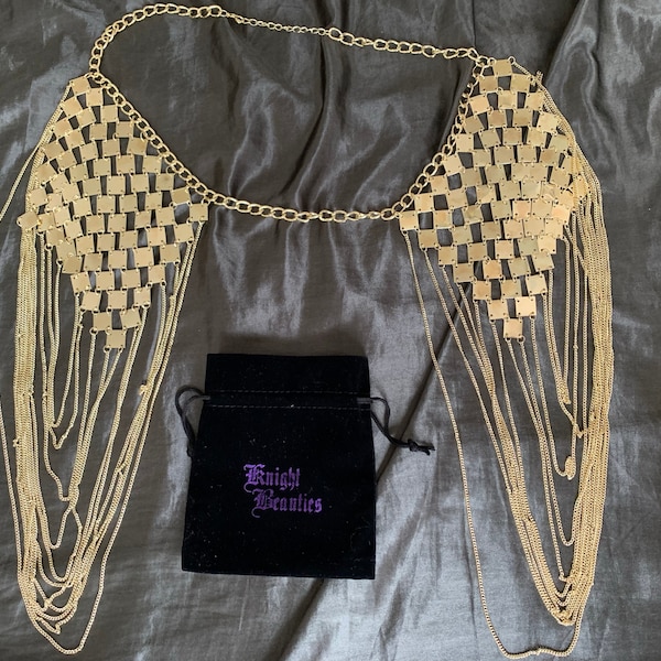 Halter Top, Black Halter Top, Leather Halter Top, Chain Top, Festival ...