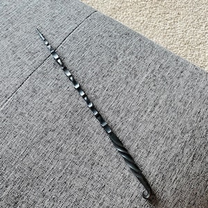 Wand of Iron Hand Forged Magic Wand With Twist Handle for Spell Craft ...
