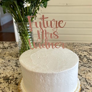 Rose Gold Glitter Happy Birthday Cake Topper Personalized | Etsy