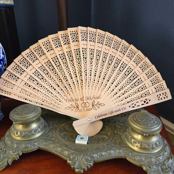 Wedding Fans in Bulk Rustic Fans Wedding Favor Fan Personalized Wedding ...