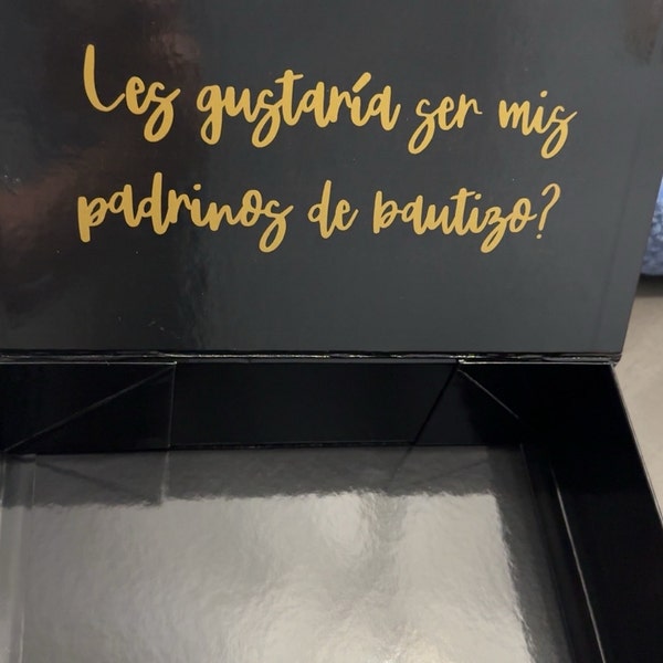 Quieren Ser Mis Padrinos De Bautizo Proposal in Spanish Padrino ...