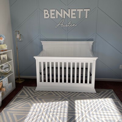 Nursery Name Sign, , Nursery Sign, Over Crib Sign, Nursery Letters ...