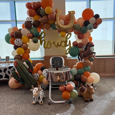 Wild West First Rodeo Birthday Party Decor for Boy Cowboy Balloon ...