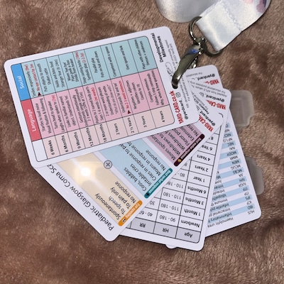 SBAR & Glasgow Coma Scale Badge Card for Student Nurses - Etsy UK