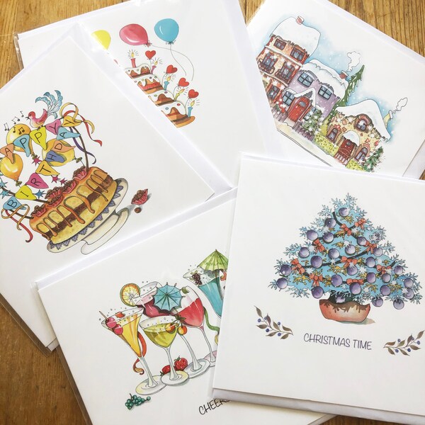 PK122 Bereavement/sympathy Card! Beautifully Watercolour Clematis With ...