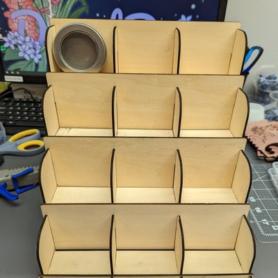 3 Inch Coaster Display Stand With 15 Pockets Countertop Retail Storage ...