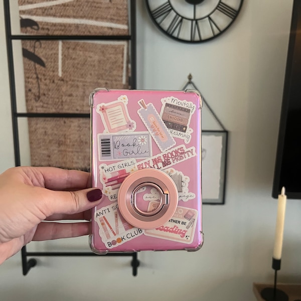 Pink Bookish Holographic Sticker Bundle Bookish Kindle Stickers Book ...