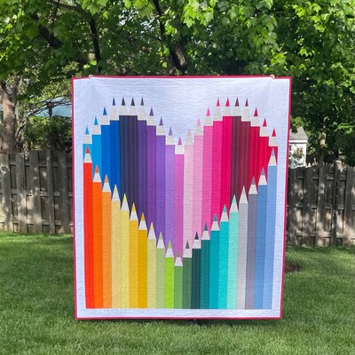 Color Outside the Lines Quilt Pattern by Kelli Fannin Quilt - Etsy