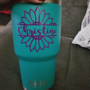 Floral Yeti Decal for Yeti Cups Flower Stickers for Yeti - Etsy