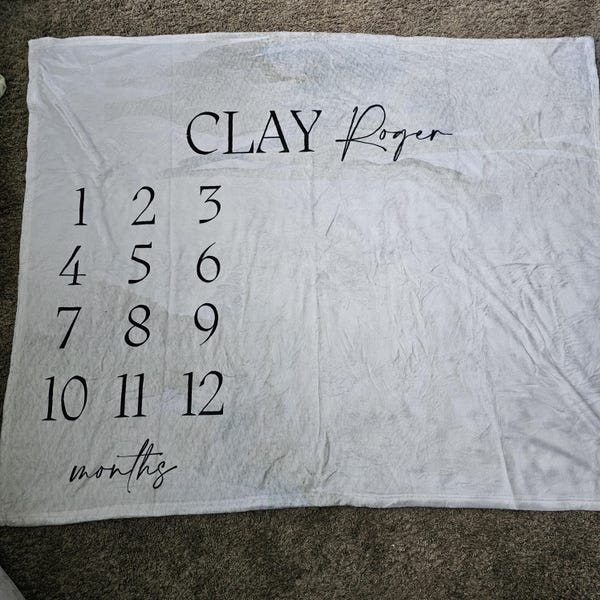 Milestone Blanket, Baby Girl Milestone Blanket, Baby Milestone Blanket ...