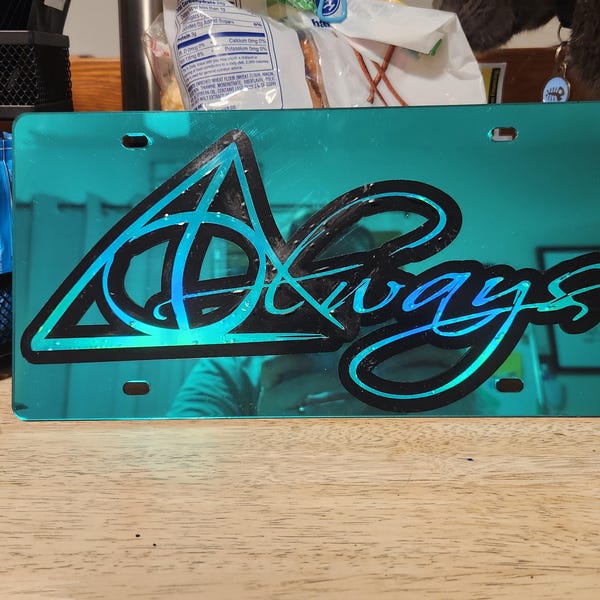 Blank Mirrored Acrylic License Plate, DIY Craft Plate (12" X 6") - Etsy