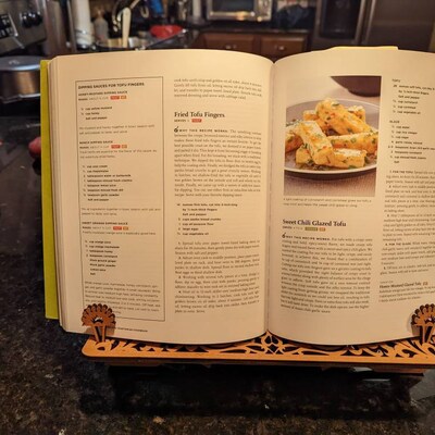 Recipe Book Holder, iPad Holder, Tablet Holder, Cookbook Holder, Book ...