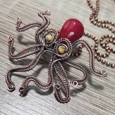 Wire Wrap Tutorial Octopus Pendant,wire Wrapping Pattern ...