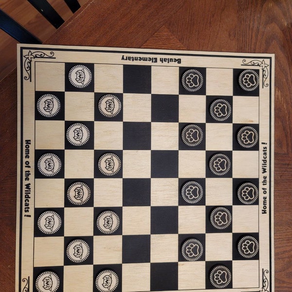 Laser Cut Checkerboard Template: Game Board SVG (digital Download) - Etsy