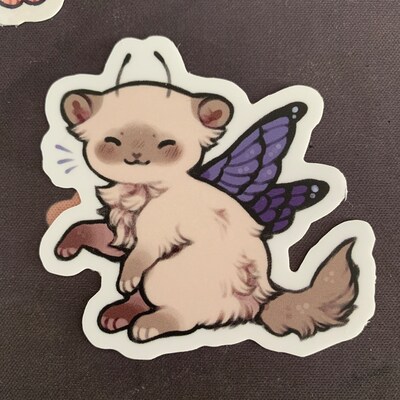 Fairy Cat Sticker / Cat Sticker / Kitten Sticker / Cute Animal Sticker ...