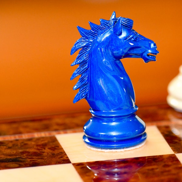 The Emperor Series Luxury Chess Set Chess Pieces Pearl White & Royal ...