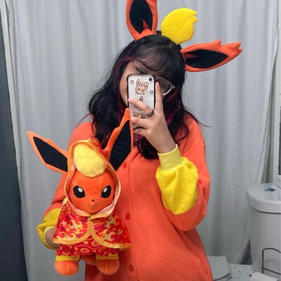 Flareon Ears or Tail Flareon Ears Headband Flareon Costume Ears Flareon ...