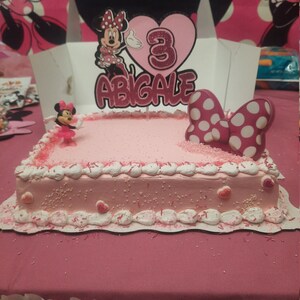 Personalize Minnie Mouse Name Cake Topper Minnie Mouse Club - Etsy