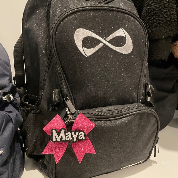 Cheer Team Mini Cheer Bow Keychain, Personalized Cheer Bow, Cheerleader ...