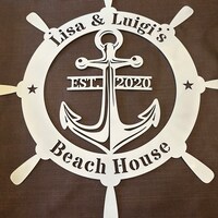 Beach House Sign Last Name Sign Custom Wood Sign Family - Etsy Canada