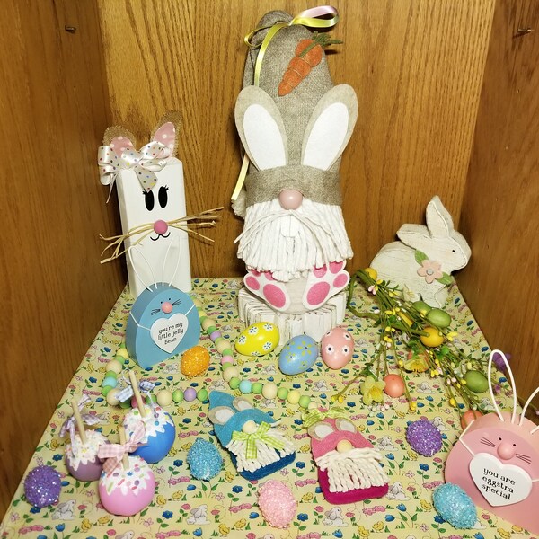 Farmhouse Candy Canes, Wood Bead Candy Canes, Christmas Home Decor ...