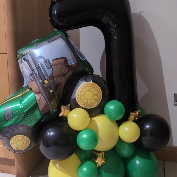 DIY Large Tractor Balloon Sculpture, Any Number, Tractor Balloon Stack ...