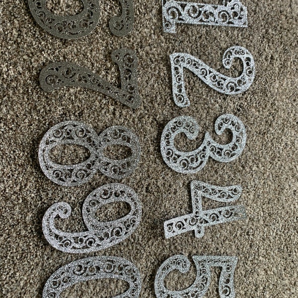 Fancy Numbers,svg Vector File,instant Download,for Laser,cnc, Cricut ...