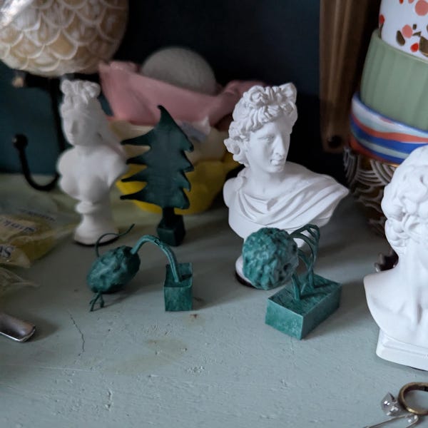 Miniature Beetlejuice Sculptures - for Lemax Spooky Town, Dept. 56 ...