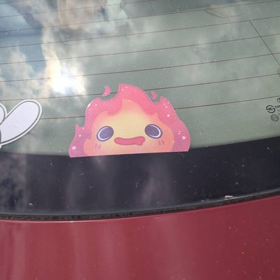 Derpy Fire Holographic Anime Game Chibi Car Laptop Vinyl Decal Sticker ...